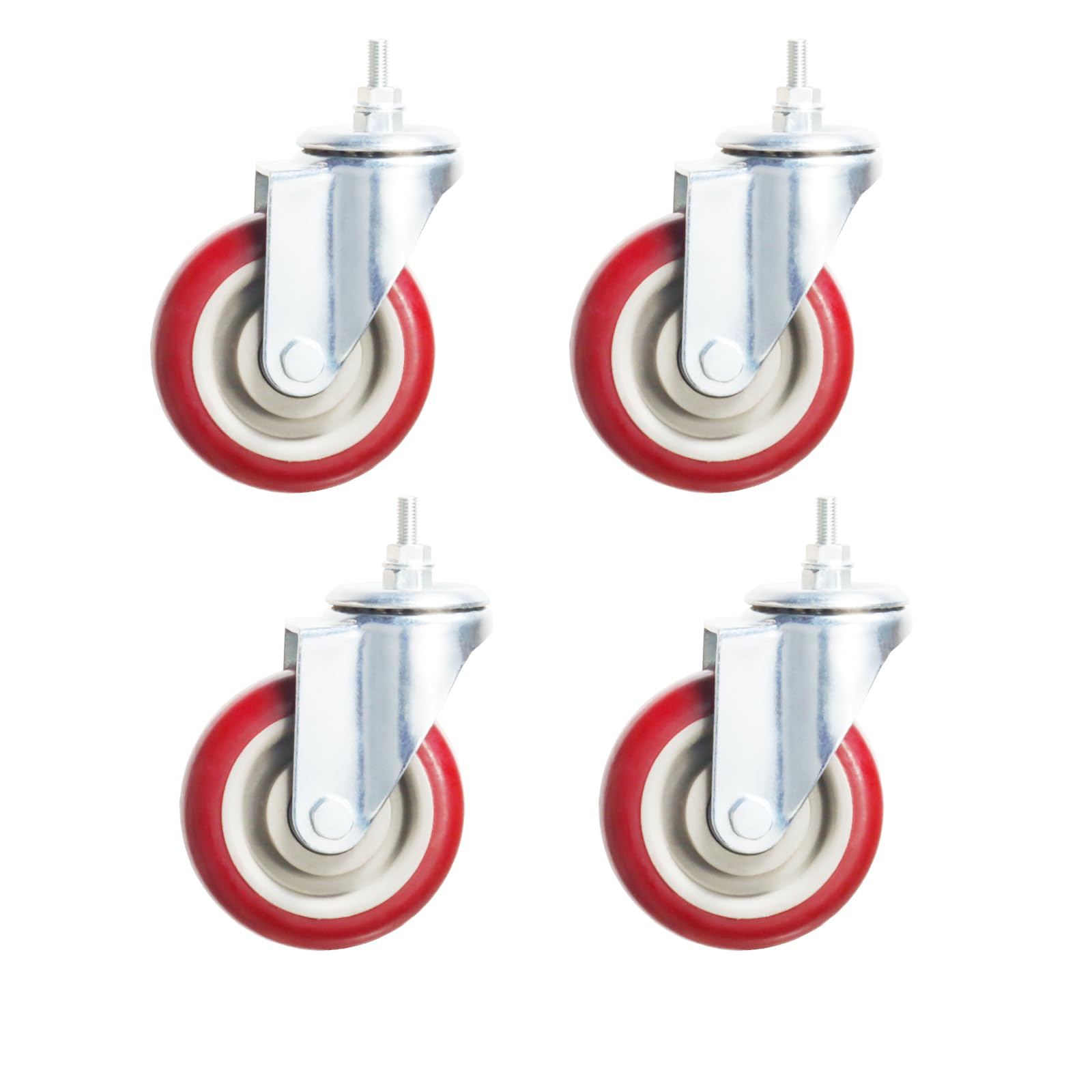 Snapklik.com : Swivel Stem Casters, Heavy Duty Double-Locking Castors