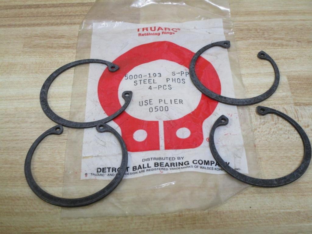 Amazon.com: Waldes Truarc 5000-193 Retaining Rings (Pack of 4 ...