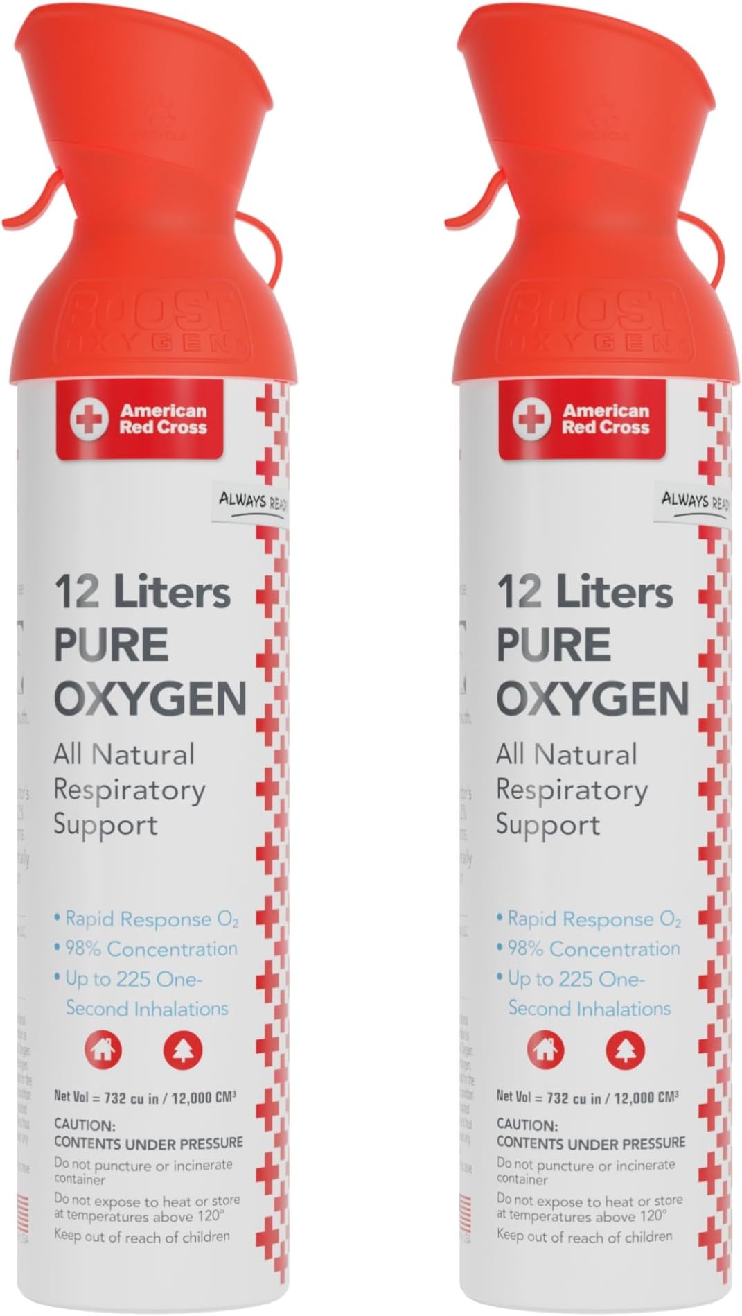 Amazon.com: American Red Cross + Boost Oxygen | Extra Large 12L ...