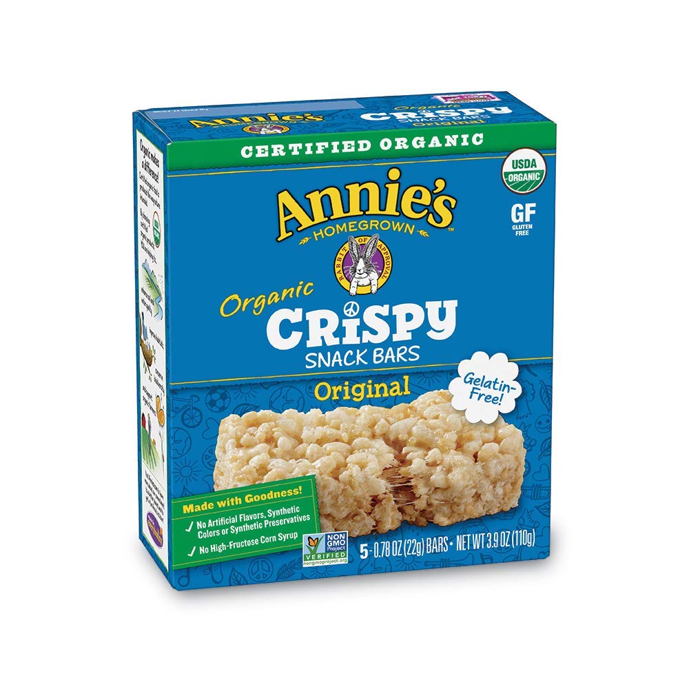 Amazon.com: Annie's Organic Original Crispy Snack Bars, Gluten Free, 3. ...
