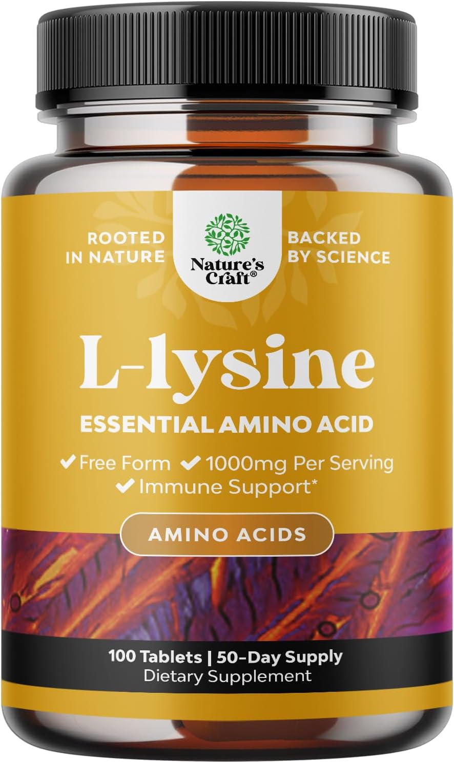 Amazon.com: L Lysine 1000mg forma libre – Suplemento de L-lisina de alta resistencia para la ...