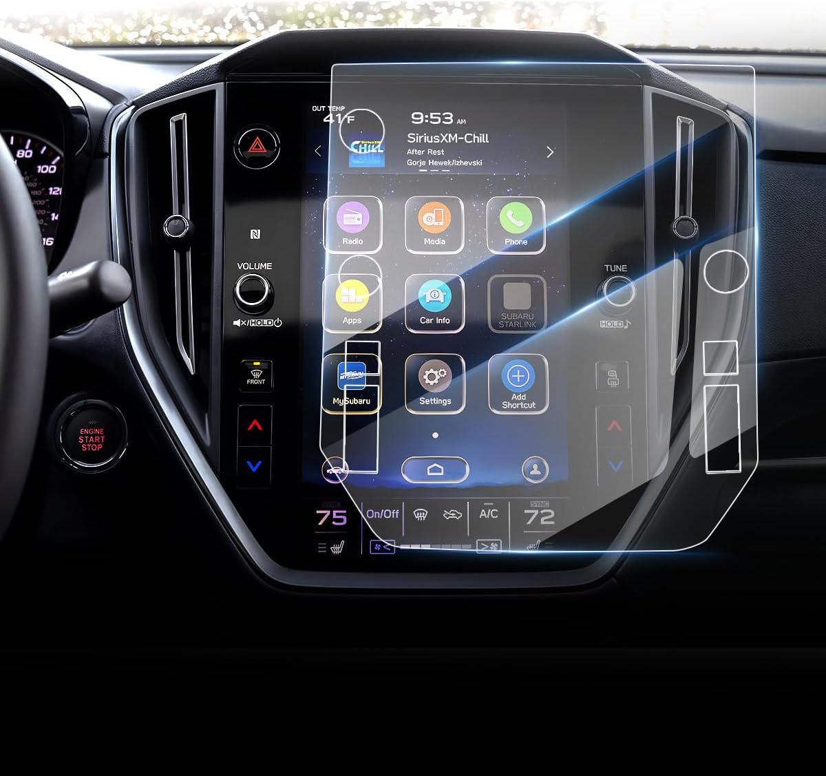 Amazon.com: Karltys Tempered Glass Screen Protector for 2024 Subaru ...