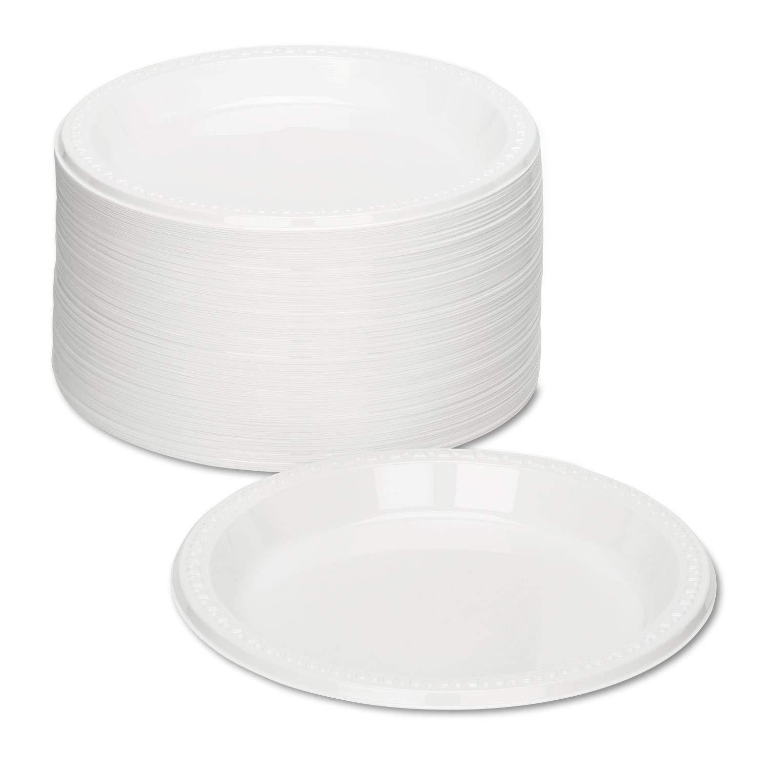 Snapklik.com : Tablemate 9644WH Plastic Dinnerware, Plates, 9-Inch Dia ...