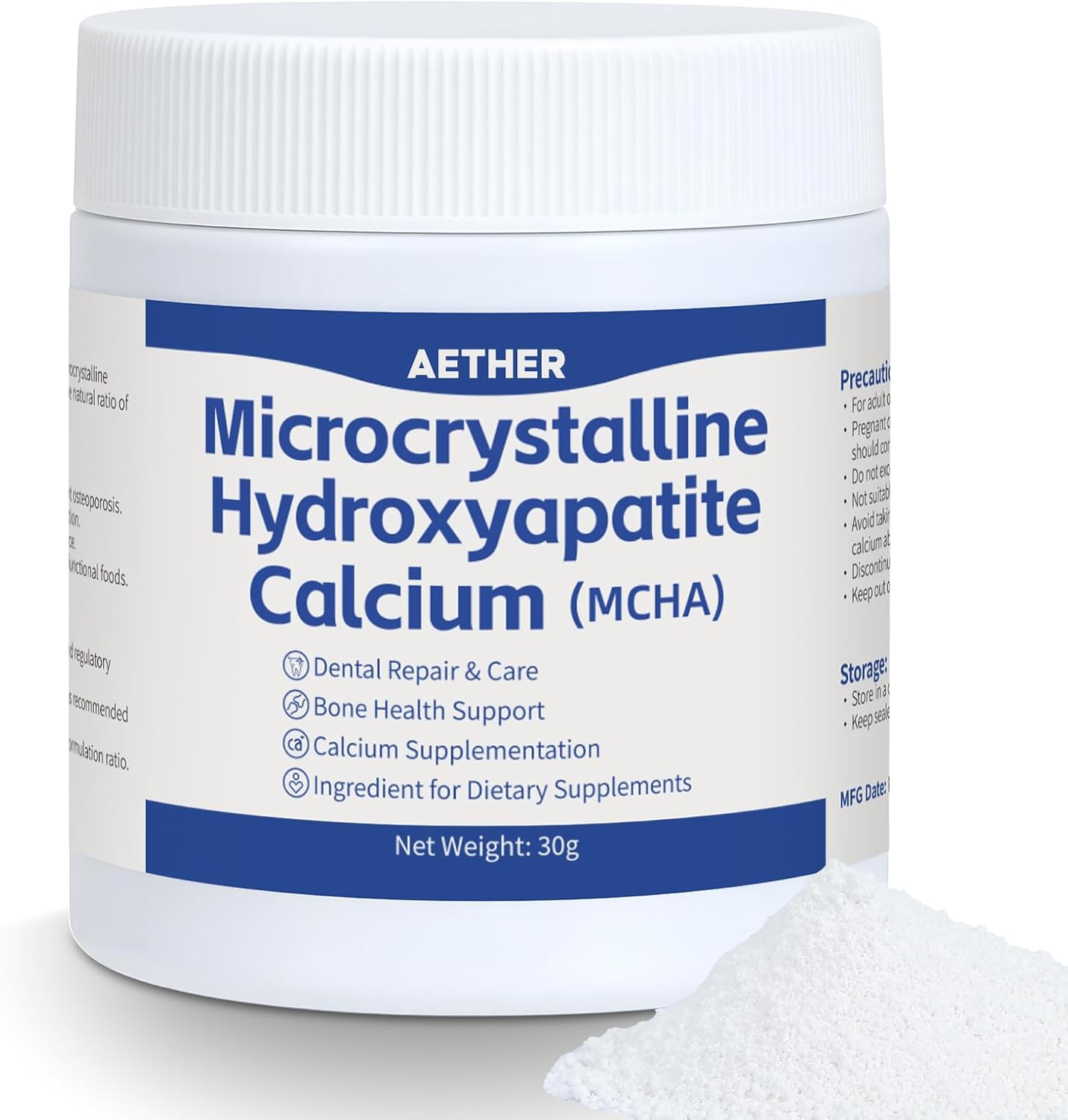 Amazon.com: Microcrystalline Hydroxyapatite (MCHA) Powder, Non-Nano ...