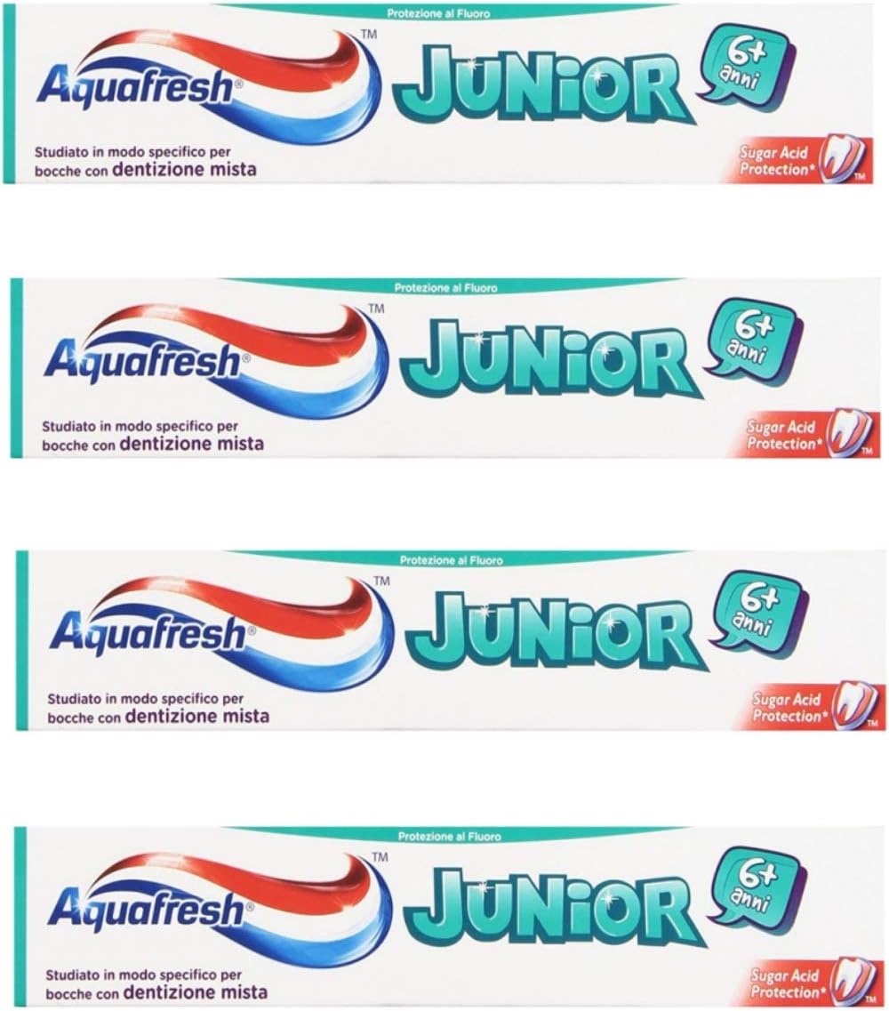 Amazon.com: Aquafresh Toothpaste Junior After 6 Years 75ml / 2.54fl.oz ...