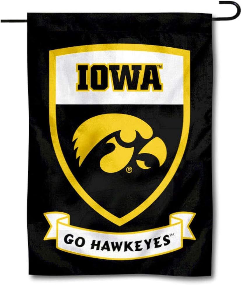 Amazon.com : Iowa Crest Shield Garden Flag and Banner : Sports & Outdoors