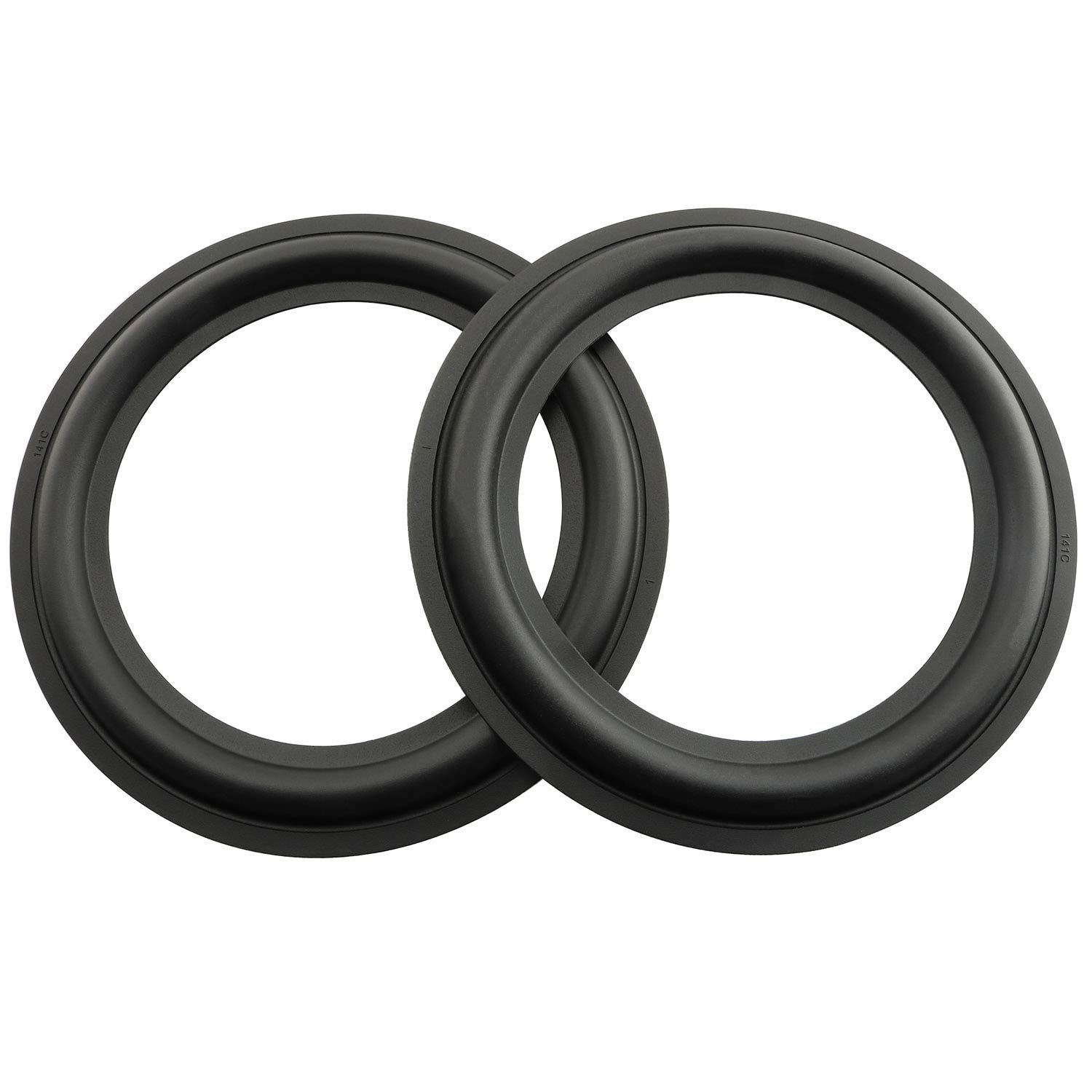 Buy Longdex Rubber Ring 2PCS 6.5Inch Black Speaker Rubber Foam Edge ...