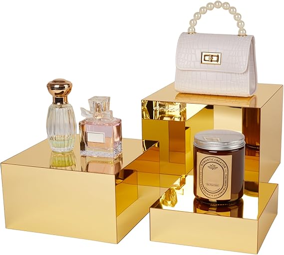 Amazon.com: Jolboldy 3 Pcs Acrylic Risers for Display, Acrylic Cube ...