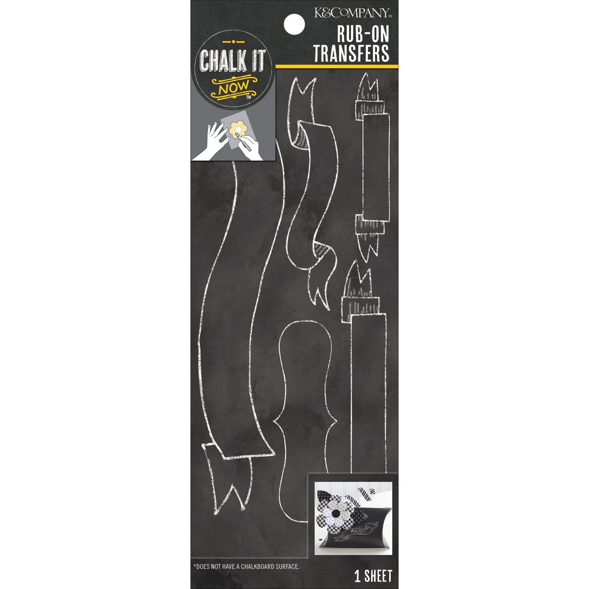 Amazon.com: Chalk It Now Rub-Ons-Banners : Office Products