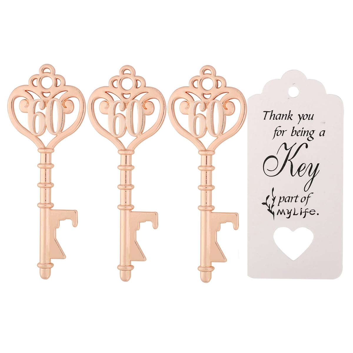 Amazon.com: Layseri 24 Pack 60th Key Bottle Opener for 60th Birthday ...