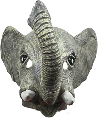Amazon.com: Elephant Head Mask Halloween Party Costume Full Face Masks ...