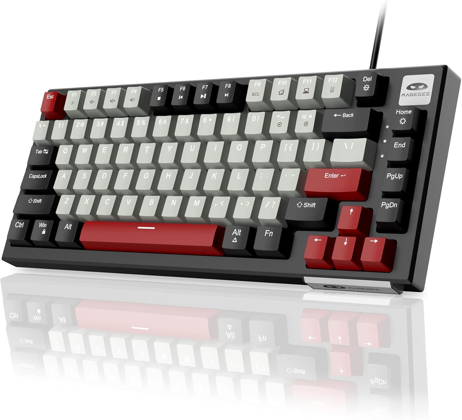 MageGee Clavier mécanique, clavier de jeu filaire rétroéclairé ultra ...