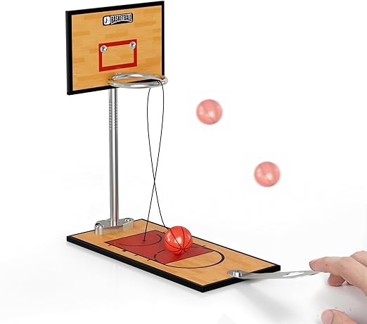 Amazon.com: GYSH Mini Desktop Basketball Hoop Game for Office,Tabletop ...