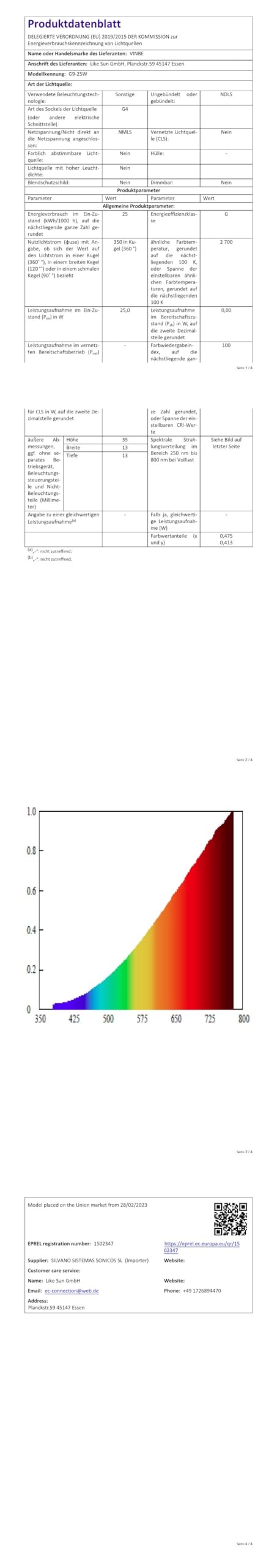 Osram Halopin Backofen-Lampe (230 V, 25 W, G9 Halogen, Stiftform, für ...