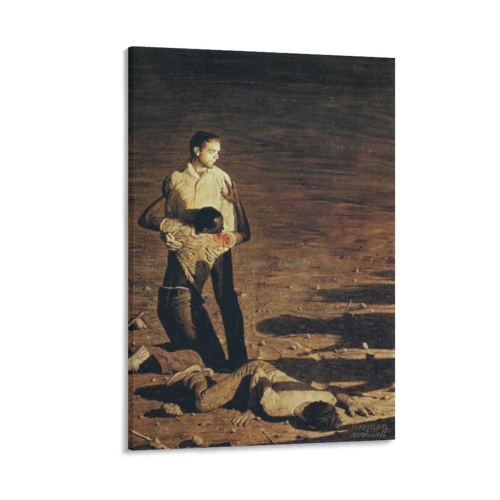 Norman Rockwell, Justicia Del Sur Norman Rockwell Print "THE STATUE OF