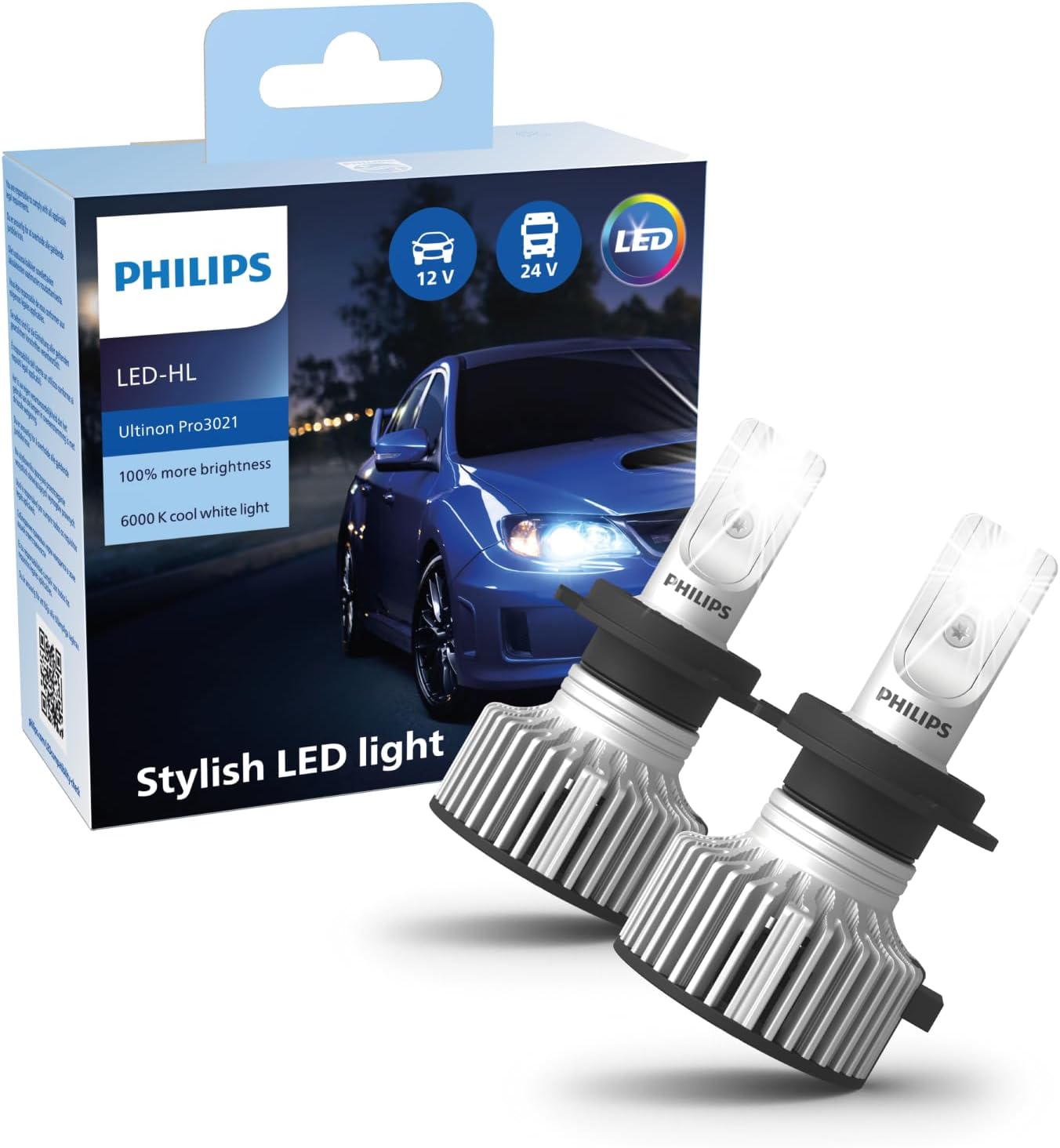 Philips Ultinon Access LED lampadina fari auto (H7), ultra-compact ...