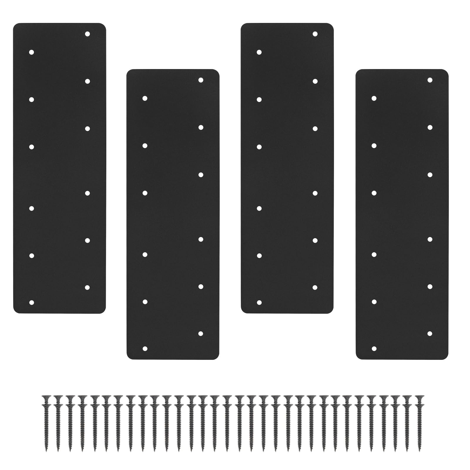 Amazon.com: 4 Pcs 16"x5"Straight Steel Flat Plate,Heavy Duty Mending ...
