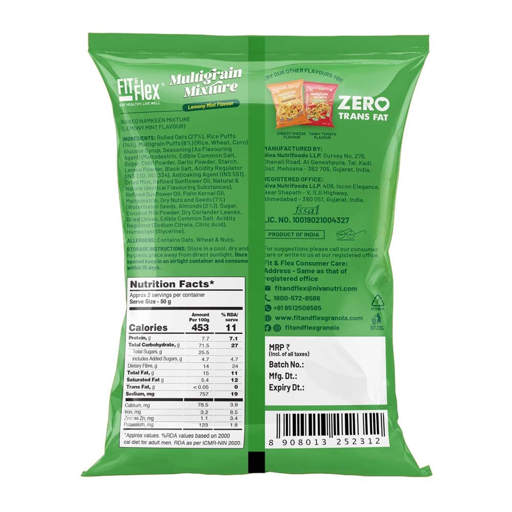 Fit & Flex Multigrain Mixture | Baked & Crunchy Namkeen Mixture ...