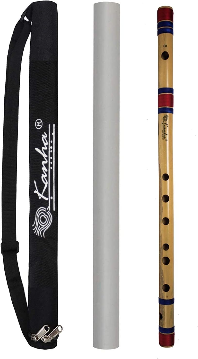 Punam Flutes C Sharp Medium Right Hand Bansuri 18.5 inches : Amazon.in ...