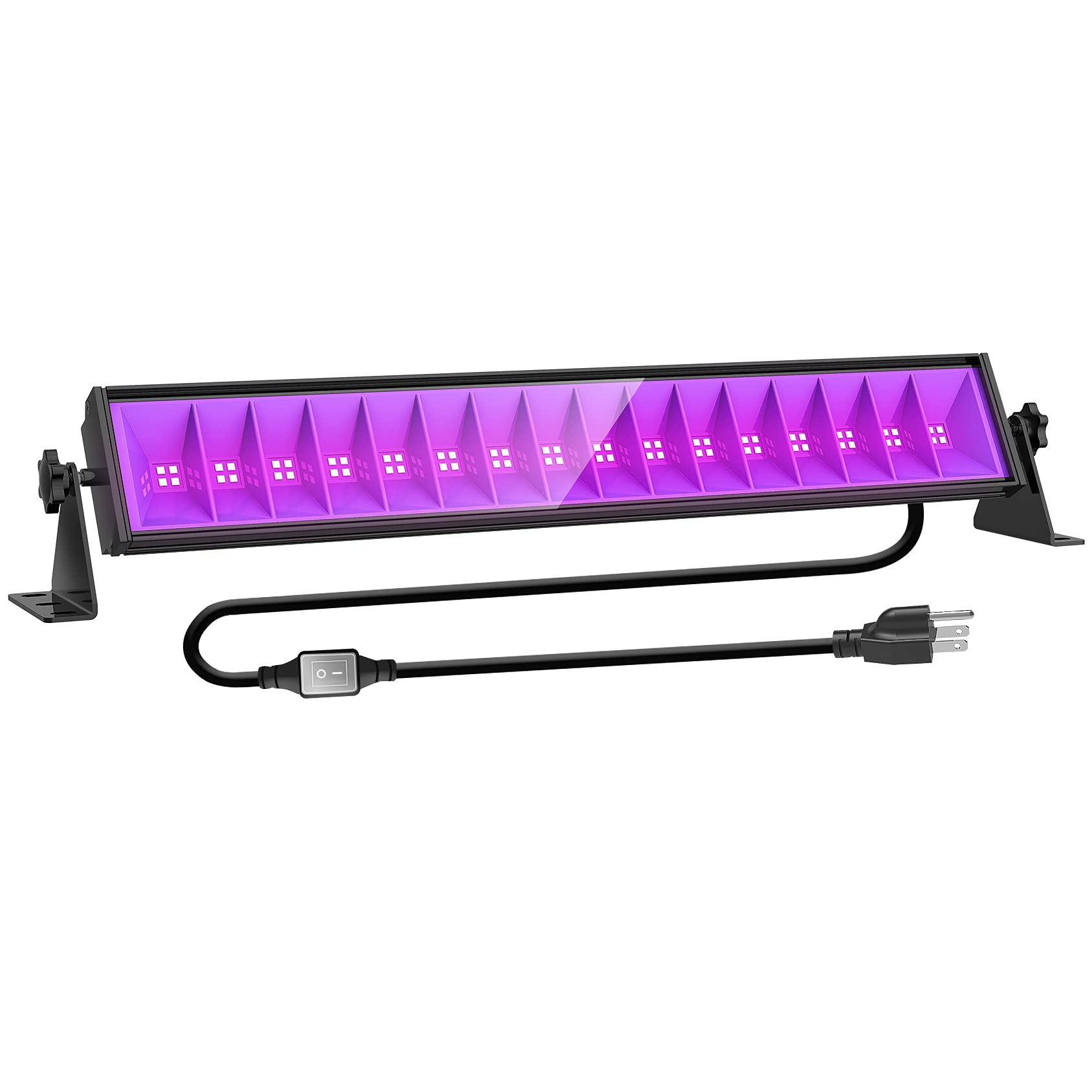 Buy KINSNG 80W Black Light, LED UV Black Light Bar with Plug & Switch ...