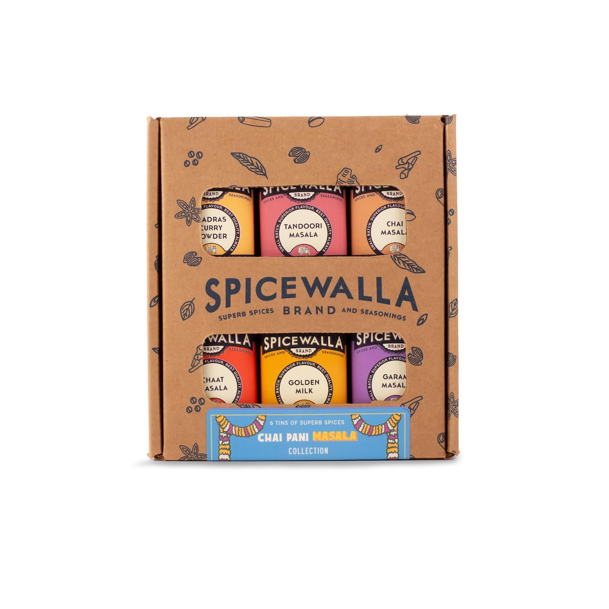 Amazon.com: Spicewalla Masala Indian Spice 6 Pack | Chai Masala ...