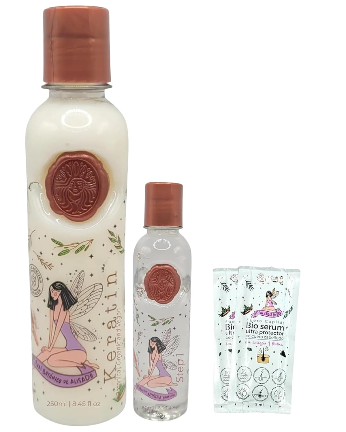 Ritual Botanico Keratin Hair Treatment Kit – 250 ml Organic Vegan with ...
