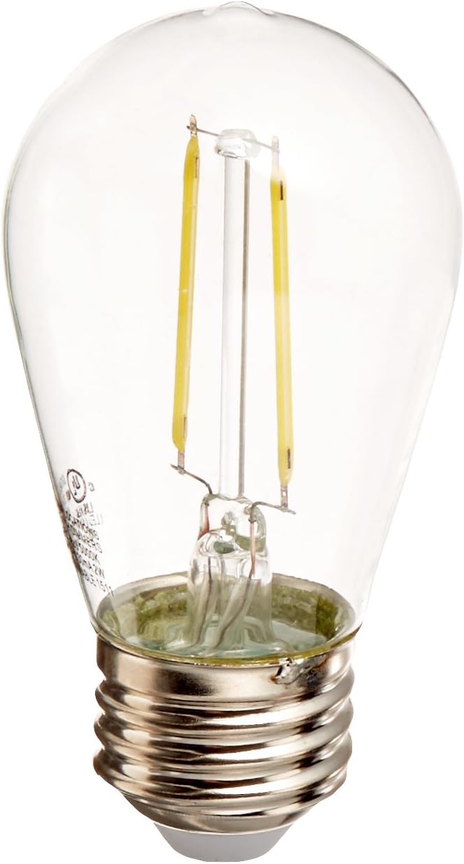 LED2020 LED S14 Filament Light Bulb, 120VAC, Daylight (5000K), 2W to ...