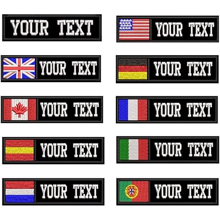 Amazon.com: AI-NEEL 2 Pcs Custom Name Patch, Personalized Rocker Rider ...