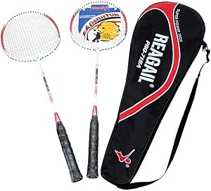 2Pcs Training Badminton Racket Racquet with Carry Bag Sport Equipment ...
