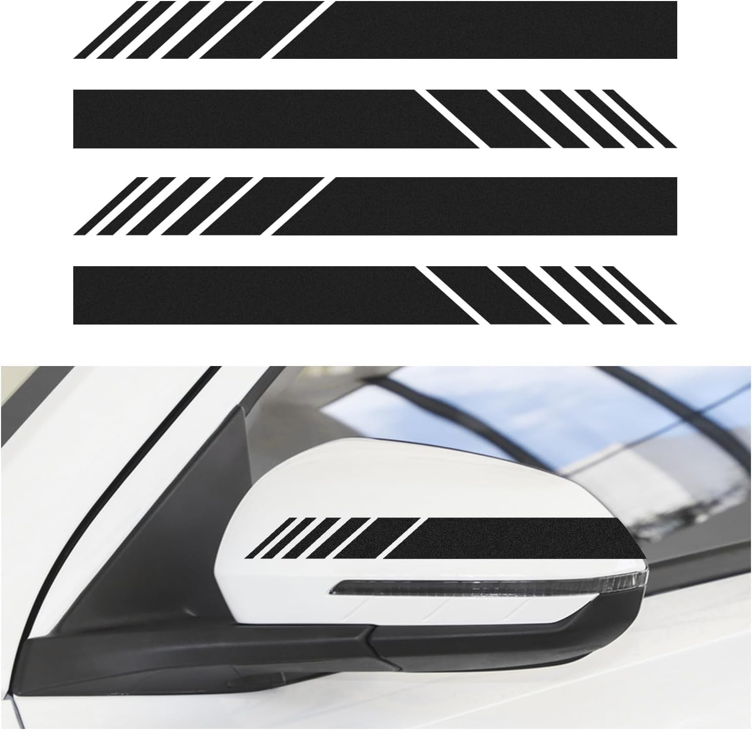 Amazon.com: Kewucn 4 calcomanías para espejo retrovisor de automóvil ...