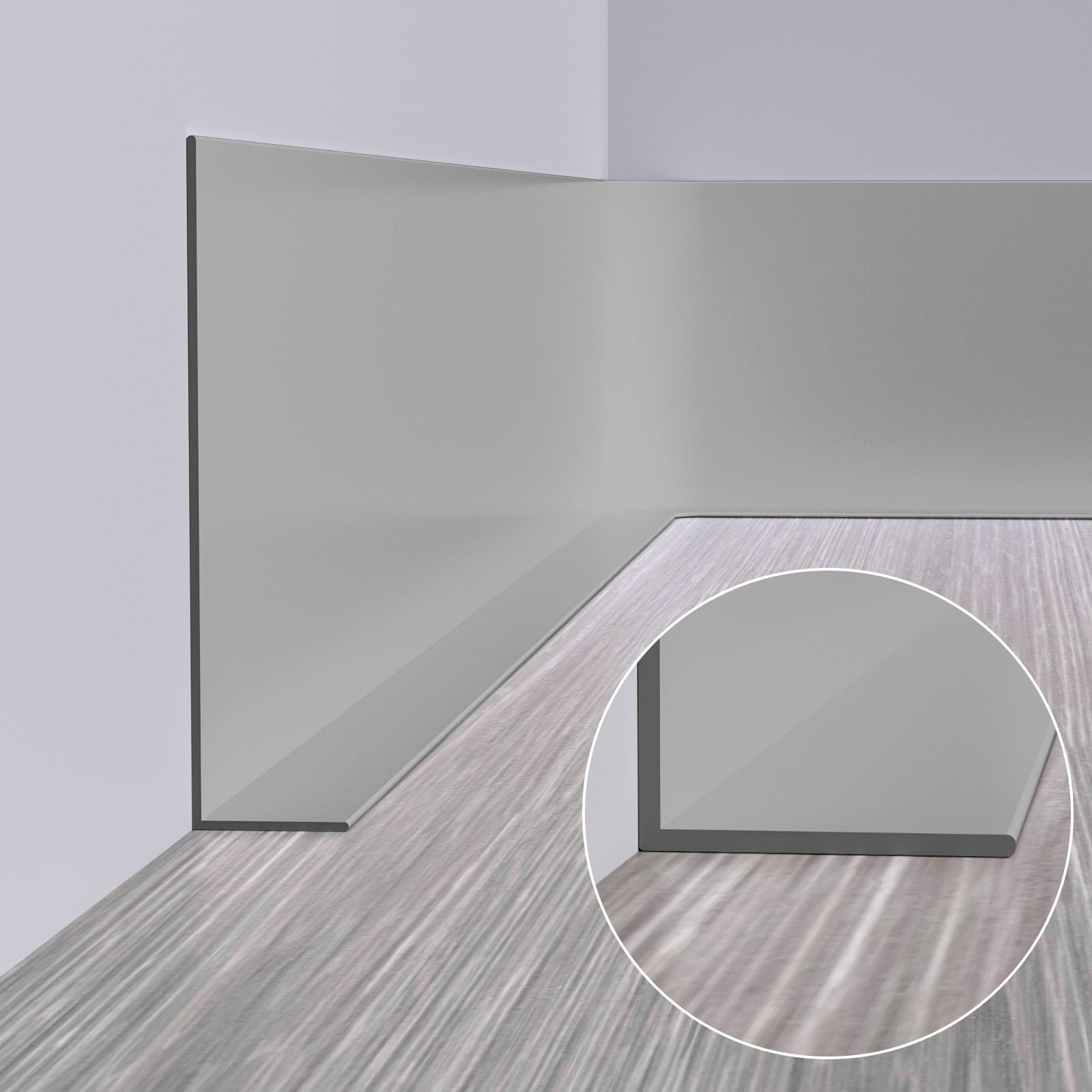 Snapklik.com : Duzzy Flexible Baseboard Molding Trim, 5 Inch