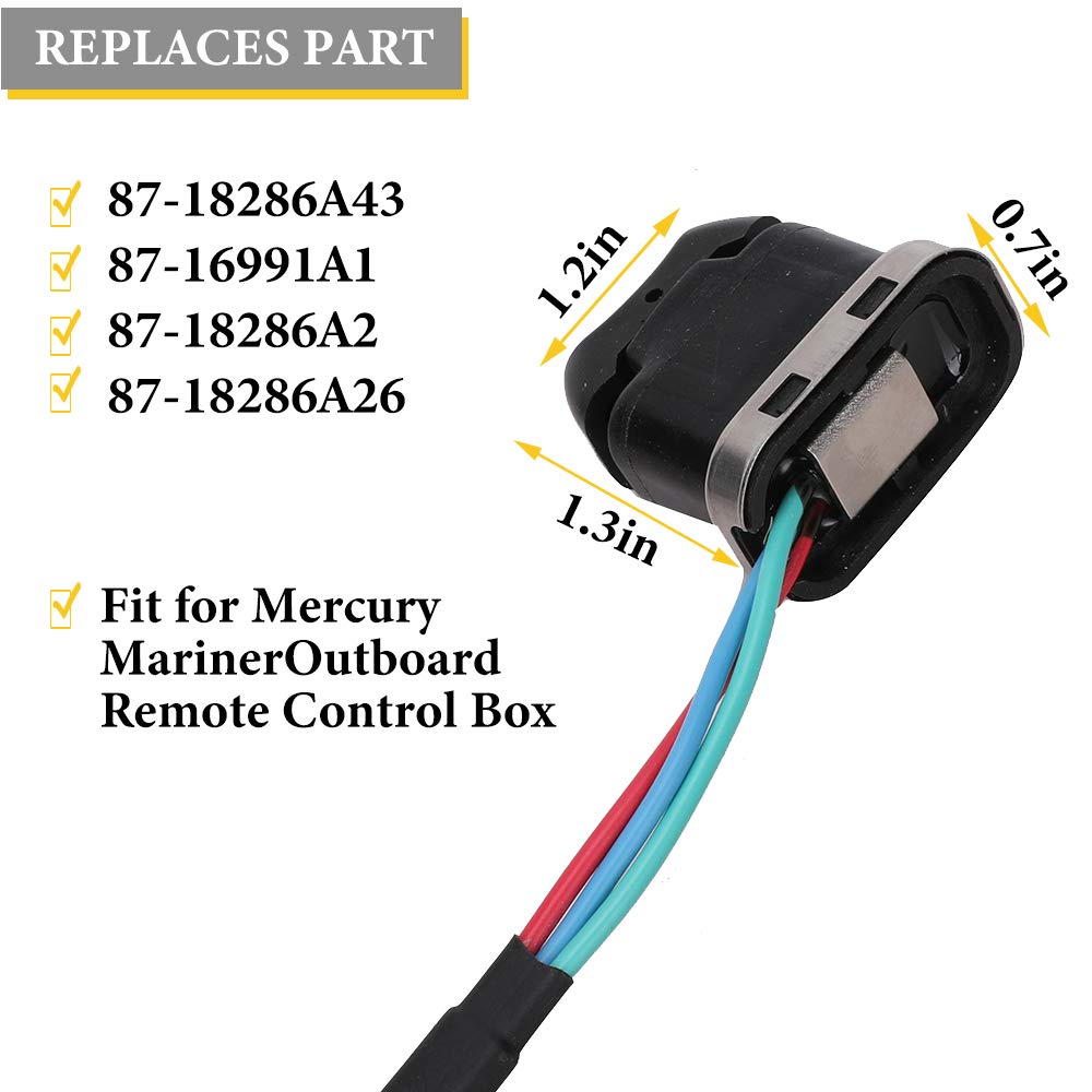 Snapklik.com : Tilt Trim Switch 87-18286A43 Compatible