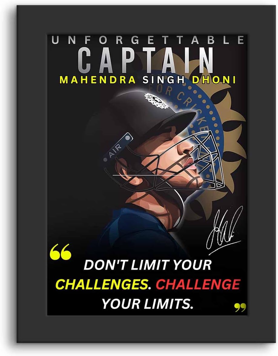 Good Hope MS Dhoni Jumbo Rolled Poster for Room and Office (Vinyl Paper ...