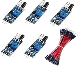 Amazon.com: BAEASU 5-Pack IR Avoidance Sensor, IR Infrared Obstacle ...