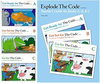 Explode The Code - 4 Books SET (Book A, B, C and Teacher's Guide ...