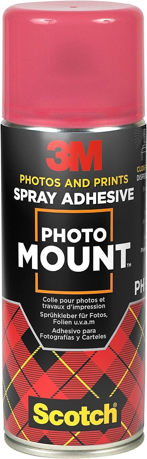Scotch Photo Mount Adhesive Spray, 1 Can (400 ml) - Strong Instant and ...