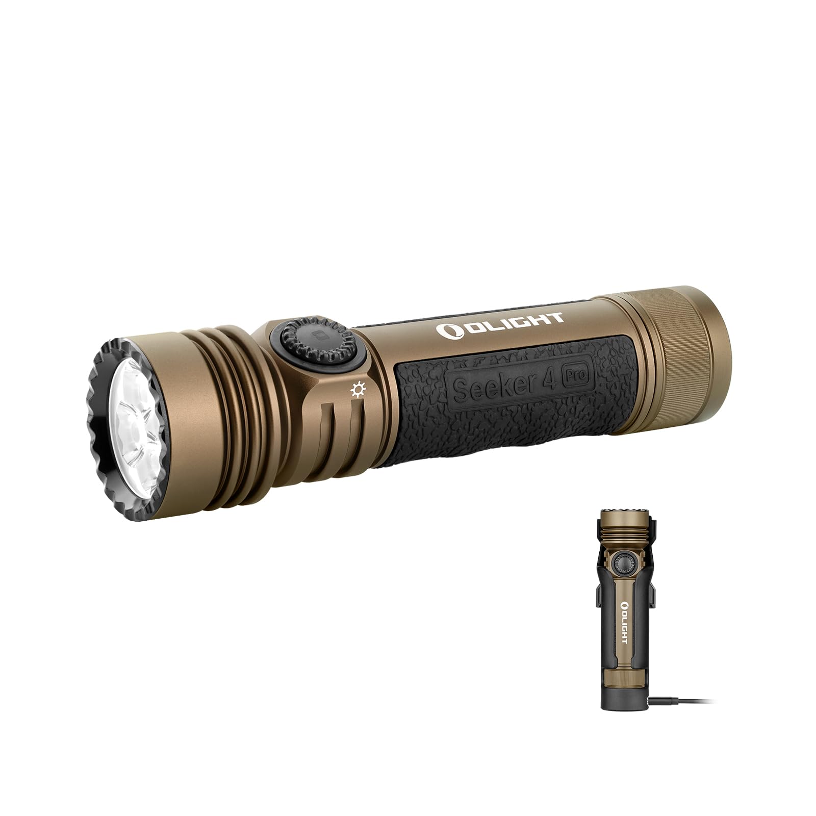 OLIGHT Brightest Flashlight 4600 Lumens Rechargeable Flashlight, Seeker ...