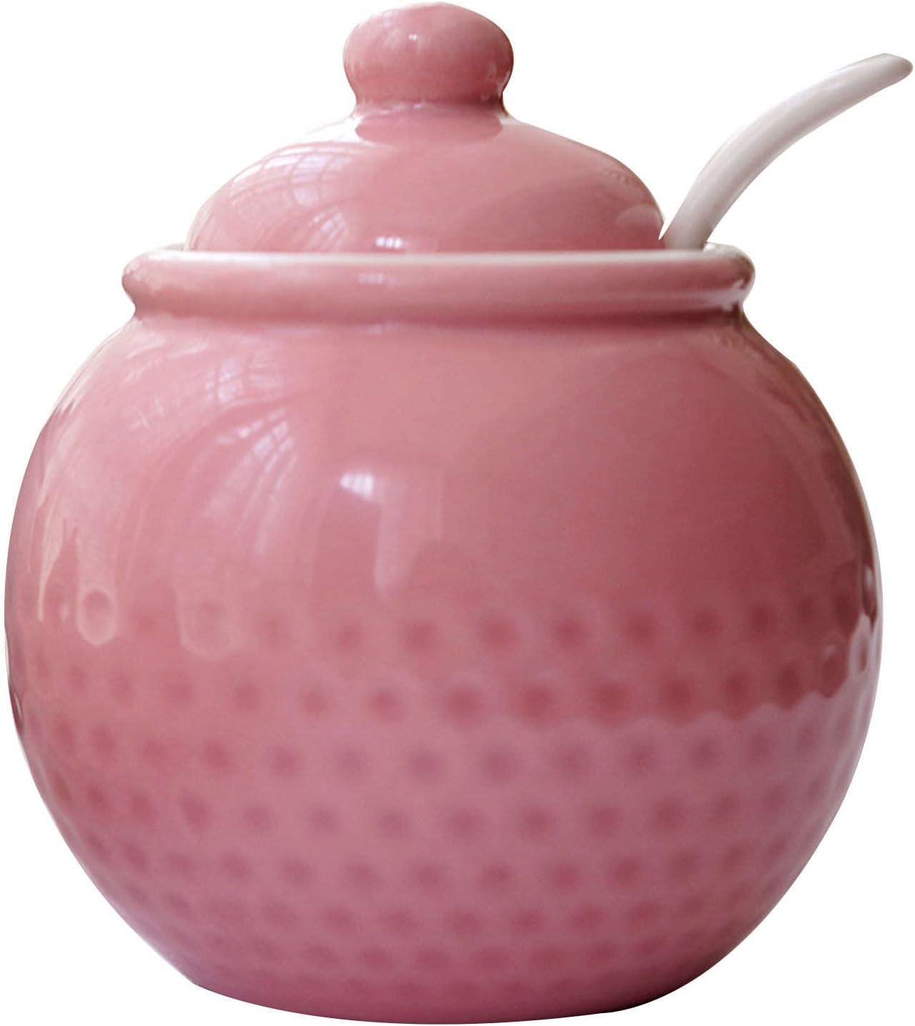 QUYIRER Sugar Bowl with Lid and Spoon, Ceramic Coffee Sugar Canisters ...