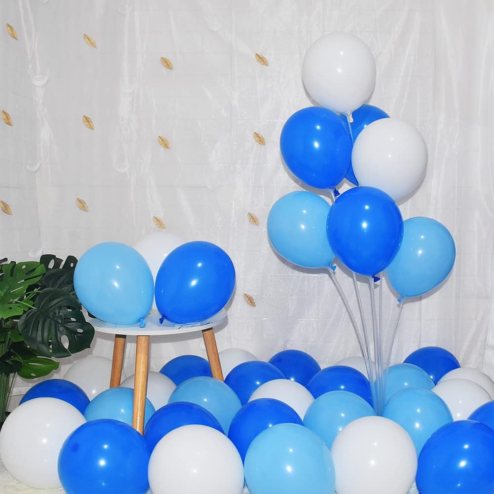 Amazon.com: 300 Pack Blue Light Blue and White Balloons - 5 Inch Mini ...