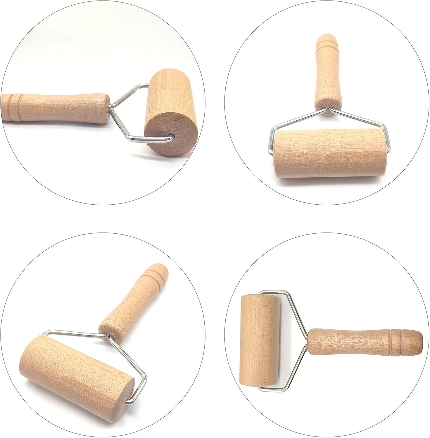 Rodillo de pastelería en forma de T, rodillo antiadherente para pizza ...