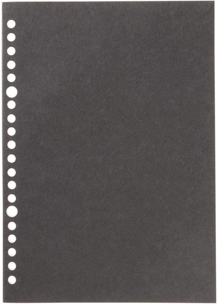 Amazon.co.jp: 無印良品 ノート型はがせるルーズリーフ 黒 A5 6mm横罫 20穴 50枚 NAA89A9A : 文房具・オフィス用品