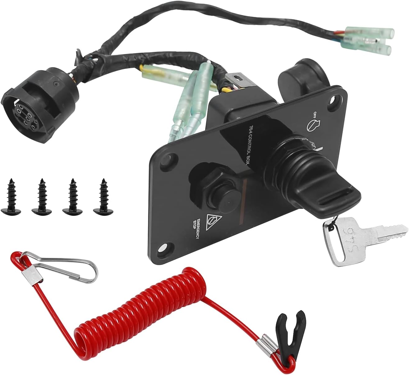 Amazon.com: 704-82570-12-00 Outboard Ignition Switch with Key ...