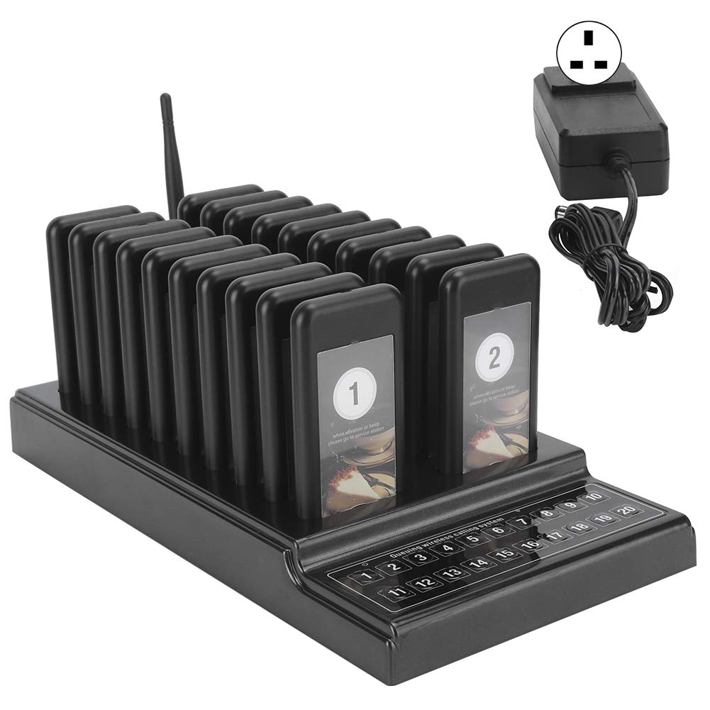 Buy Jeankak Wireless Calling System, 1000m Long Range Restaurant Pager ...