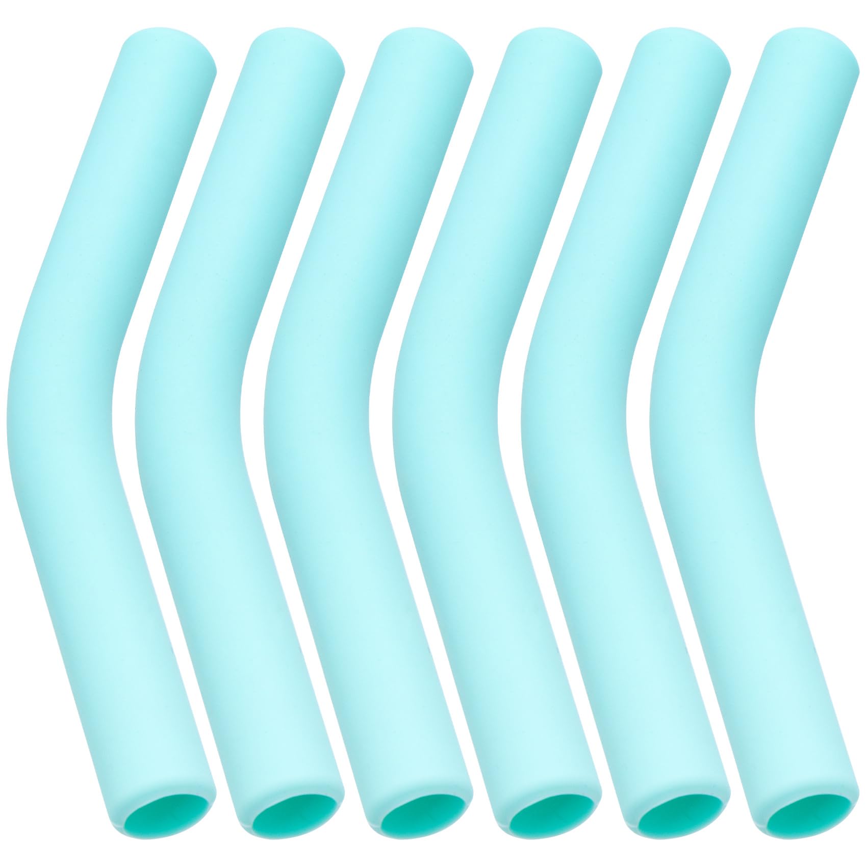 Snapklik.com : 6Pcs Metal Straw Silicone Tips 5/16 IN Wide