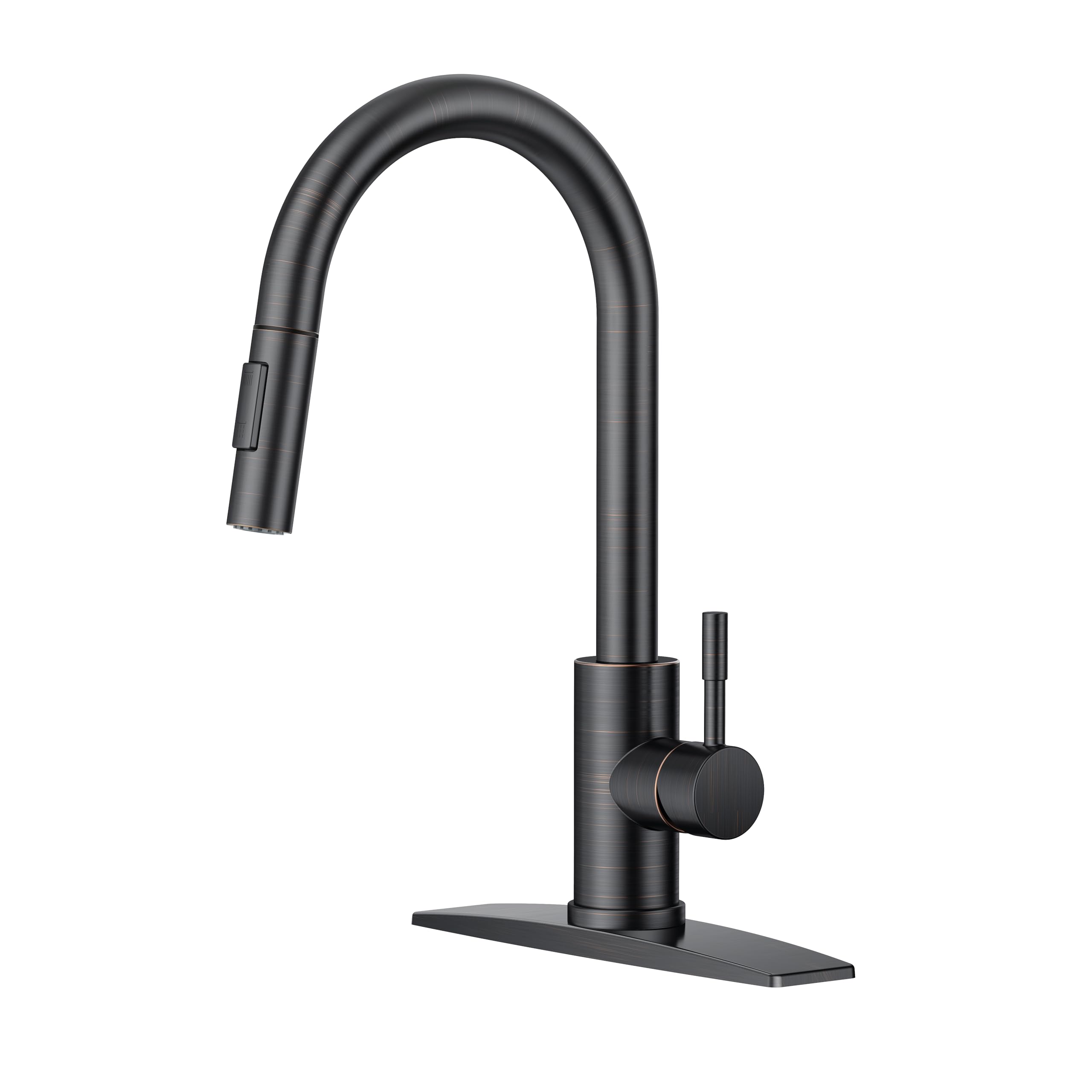 FORIOUS Kitchen Faucets, Kitchen Faucet with Pull Down Sprayer Oil ...