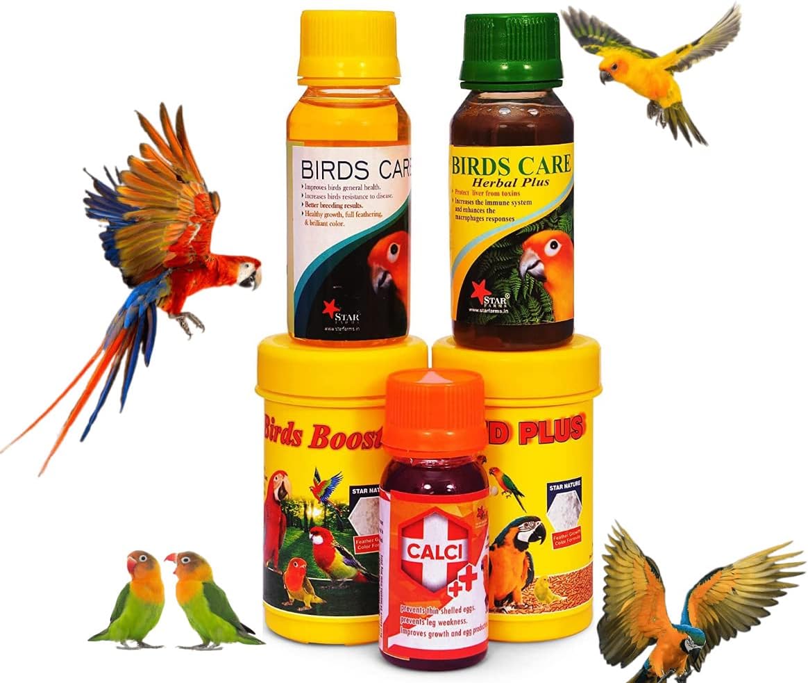 VAYINATO® Bird Care 5 In 1 Combo For All Your Pet Birds (Birds Care ...