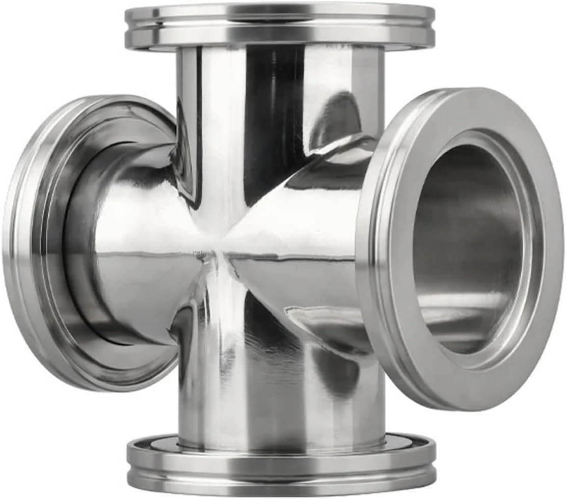 ISO63/ISO80/ISO100/ISO160 High Vacuum 4-Way Flange Adapter - 304 ...
