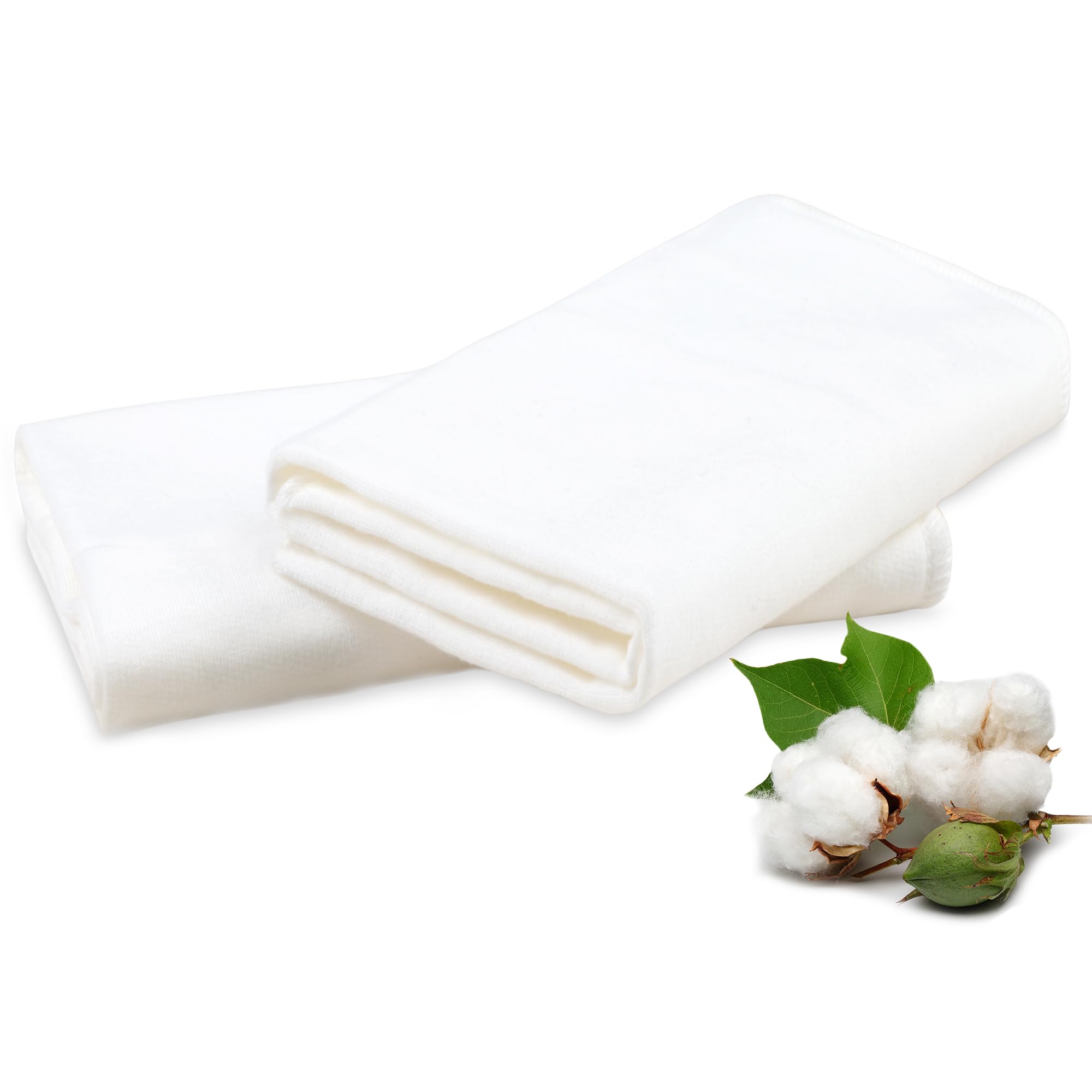 Fuz Bigaza 2Pcs Cotton Flannel for Castor Oil Pack, Organic Bamboo ...