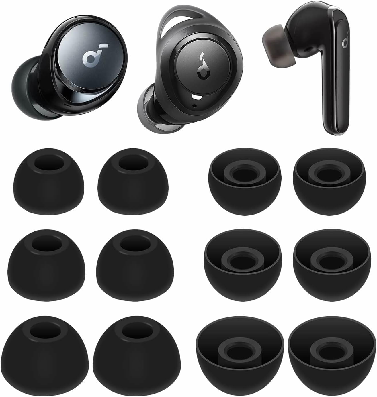 Amazon.com: Replacement Ear Tips Compatible with Soundcore by Anker ...