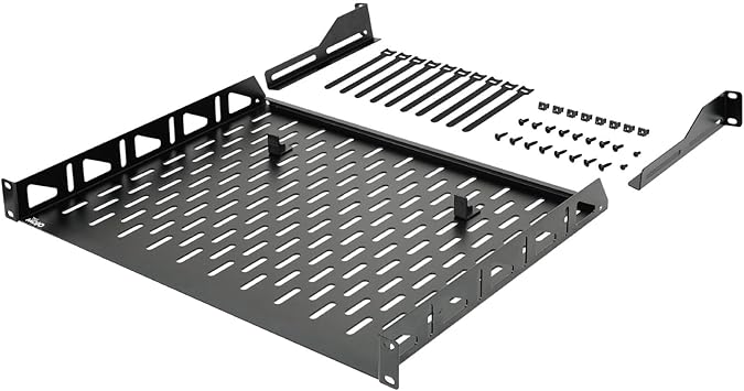 Amazon.com: Tecmojo 1U Rack Shelf,19 inch Rack Shelf 14 inch Depth,Rack Mount Shelf with Anti ...
